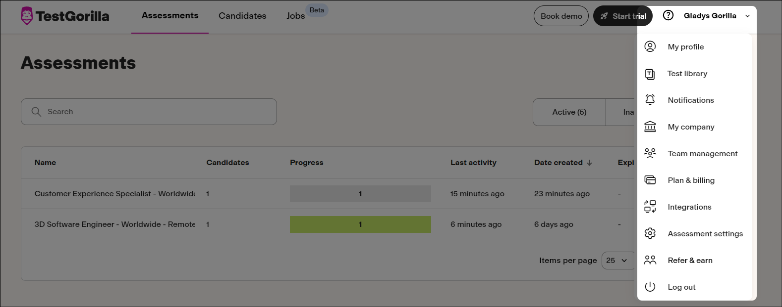 Introduction to the TestGorilla platform – TestGorilla Help Center